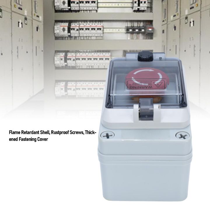Emergency Stop Button with Box IP67 Water Proof Shut Off Push Button ...