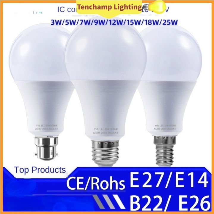 Tenchamp Super Bright Household Light Plastic Coated Aluminum Energy ...