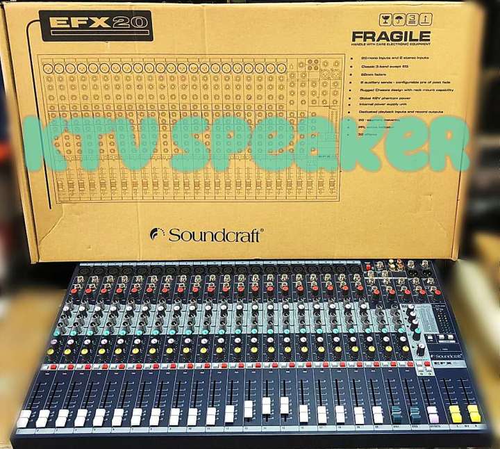 Soundcraft EFX8/EFX 12/EFX 16 /EFX 20 - 8 Channel,12 Channel, 16 ...