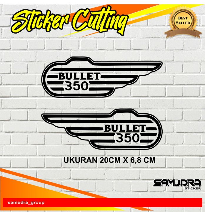 Sticker Cutting Sticker bullet 350 untuk variasi tanki motor | Lazada ...