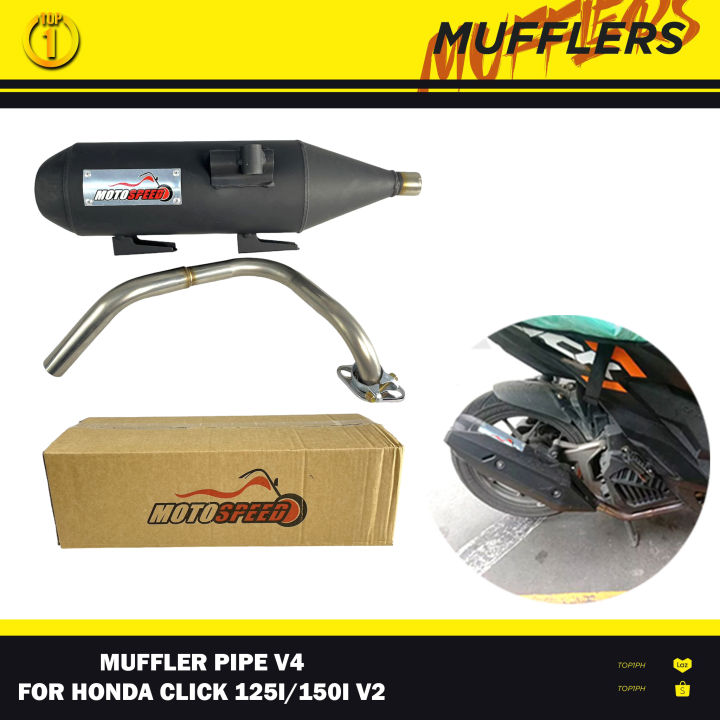 Honda Click V2 125i 150i MotoSpeed Muffler Pipe Full Exhaust System ...