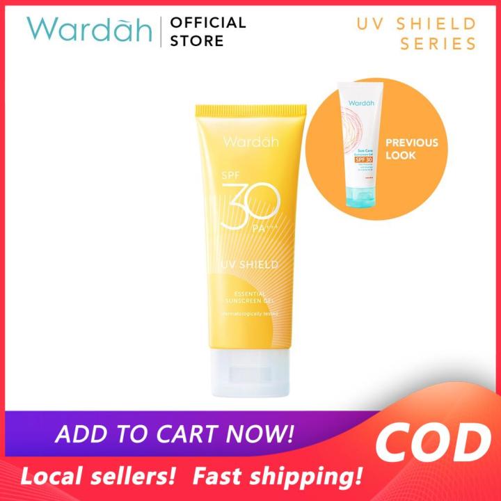 HOT SALES 】 Wardah UV Shield Essential Sunscreen Gel (40ml) SPF30 PA ...