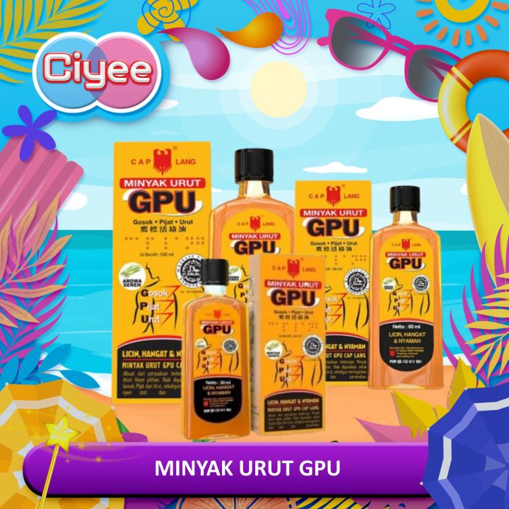 Minyak Urut Cap Lang Gpu Sereh 30ml - Minyak Urut - Minyak Pijat ...