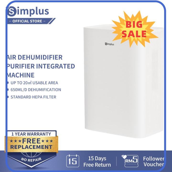 ⭐ [100% ORIGINAL] ⭐ Simplus Air Dehumidifier Purifier 2 in 1 Dual ...