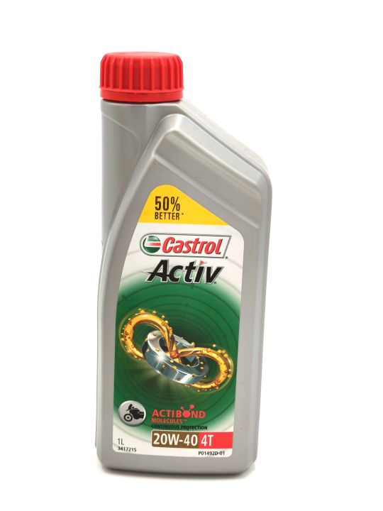 [100% ORIGINAL] CASTROL ACTIV ENGINE OIL 4T 1 LITER ( 20W-40 ) | Lazada