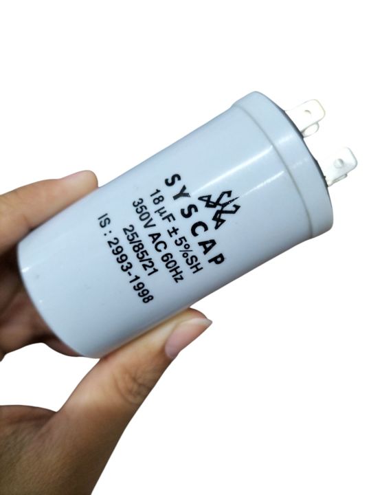 Motor Running Capacitor 18MFD 350 VAC, SYSCAP | Lazada PH