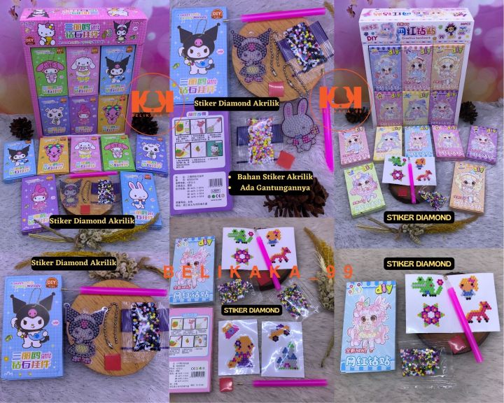 STIKER DIY TEMPEL MANIK MANIK DIAMOND AKRILIK GANTUNGAN PAINTING ...
