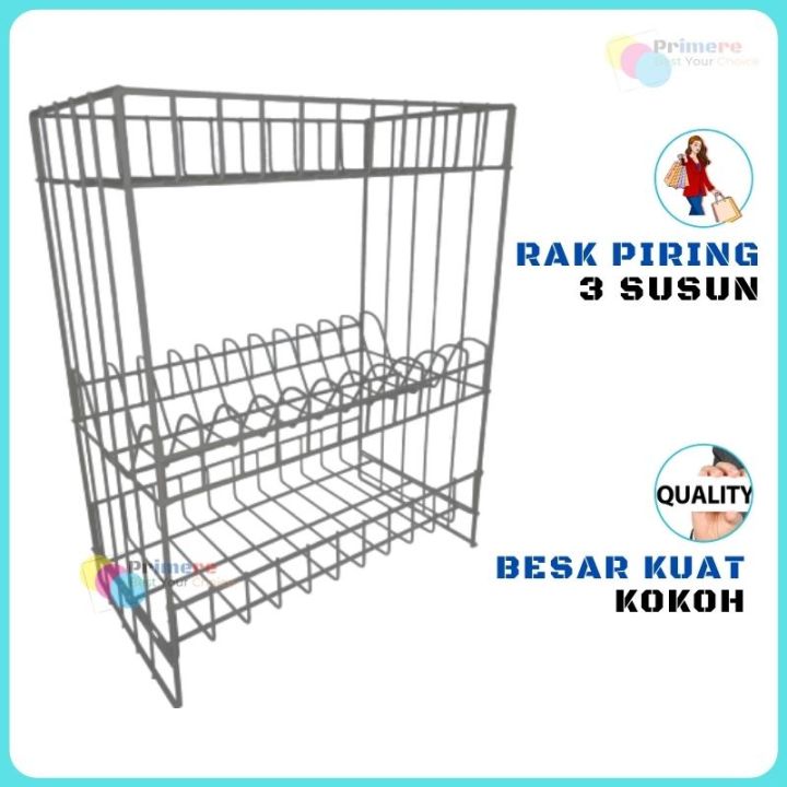 ( RPK 03 ) RAK PIRING BESI PREMIUM - RAK PIRING BESI SUSUN 3 - RAK ...