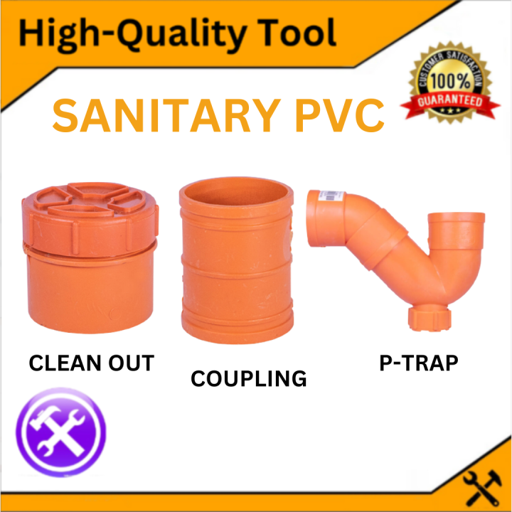 SANITARY PVC ORANGE FITTINGS PTRAP/CLEAN OUT/COUPLING | Lazada PH