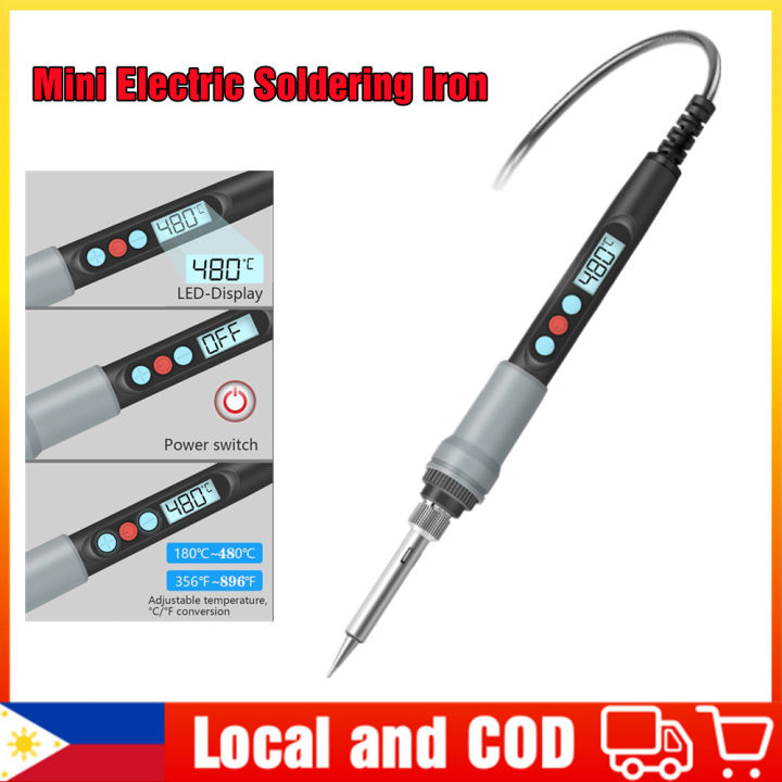 90W Electric Solder Iron Mini Soldering Iron Adjustable Temperature Hot ...