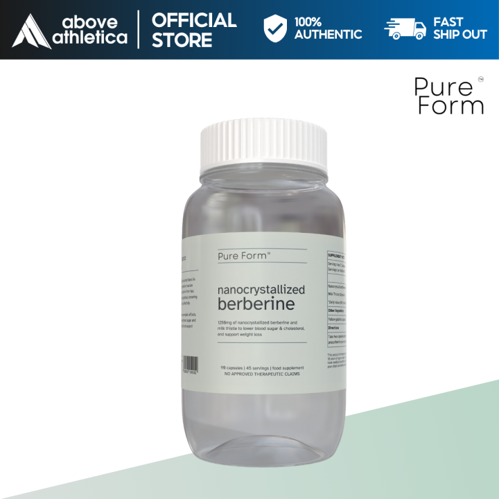 Pure Form Nanocrystallized Berberine 1250mg, 90 Capsules - Berberine ...