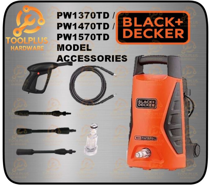 PW1370TD PW1470TD PW1570TD BLACK AND DECKER HIGH PRESSURE WASHER WATER JET SPARE PART WATERJET ...
