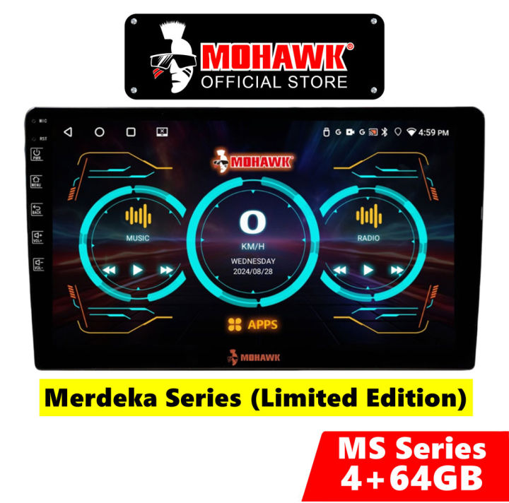 Mohawk Merdeka Version MS RK Series 4+64GB Android Car Android Player ...