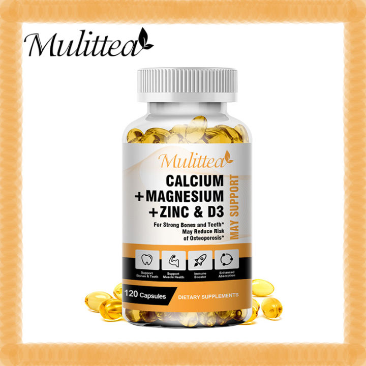 Mulittea Calcium Magnesium Zinc Capsule With Vitamin 3 Xương và răng ...