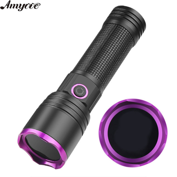 10W 365nm Purple Light Flashlight, LED Powerful Flashlights ...