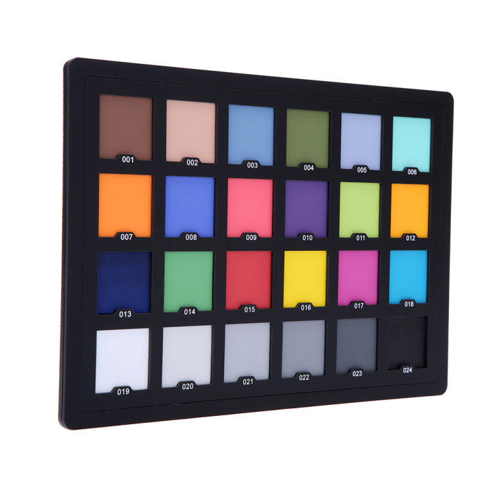 Andoer Professional 24 Color Card Test Balancing Checker Card Palette ...