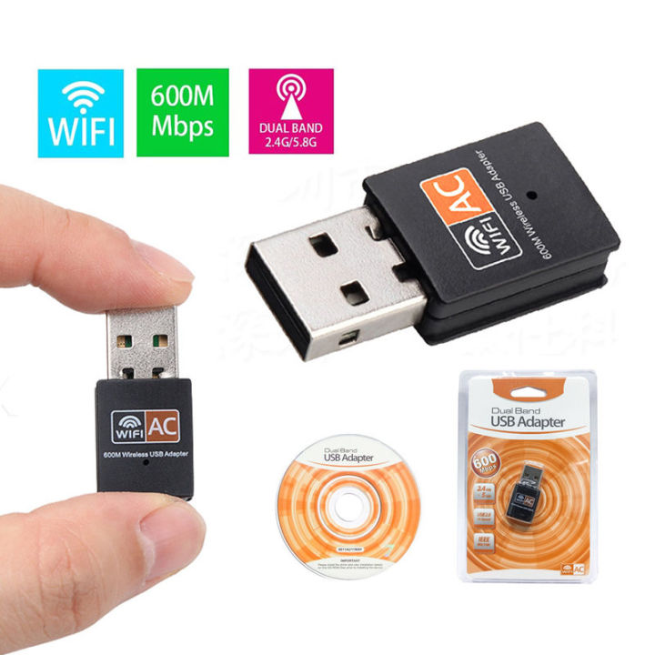 【driver include】600Mpbs Wireless PC WiFi Adapter USB Wifi Dongle ...