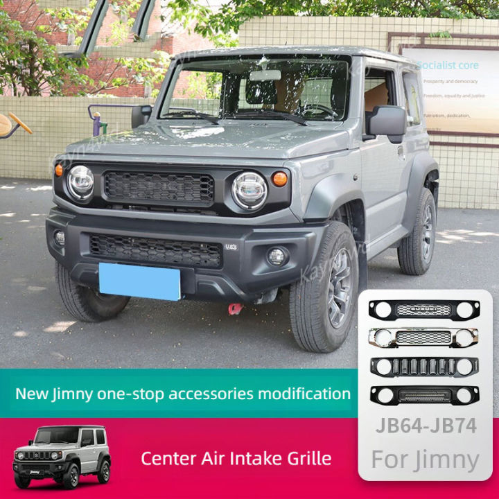 Off Road 4X4 ABS Car Front Grille For 2019-2024 SUZUKI Jimny JB64 JB74 Car Exterior Accessories ...