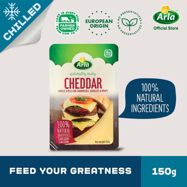 Arla Natural Cheddar Slices 150g | Lazada PH Arla Natural Cheddar Slices 150g | Lazada PH