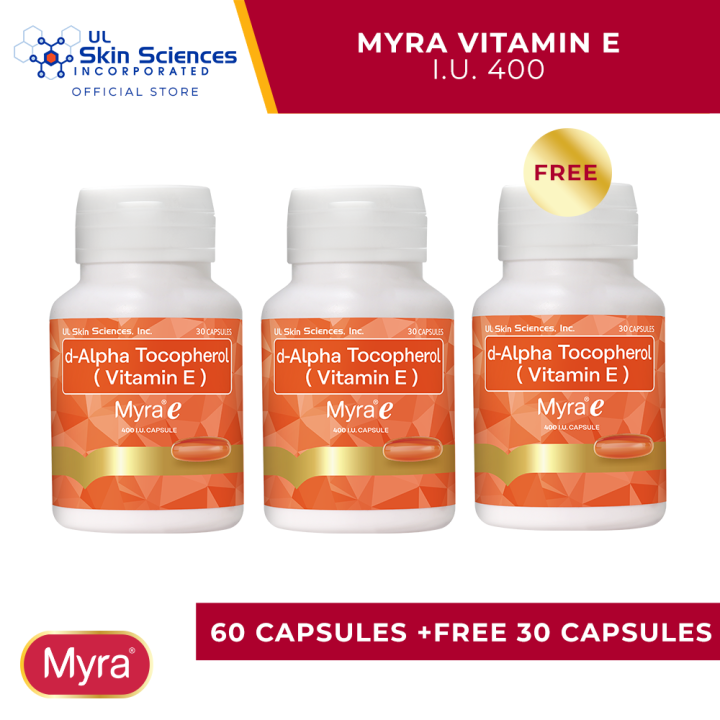 BUY 2 Myra E 400 I.U 30s Bottles GET 1 FREE Myra E 400 I.U 30s Bottle ...