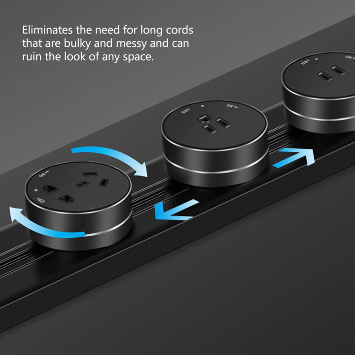Track Socket Rotation Independent Activation Electrical Track Outlet ...