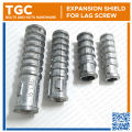 10PCS Expansion Shield for Lagscrew 1/4 5/16 3/8 1/2 5/8 3/4 Inches ...