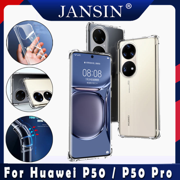 เคสโทรศัพท์มือถือสำหรับ For Huawei P50 P50 Pro Case Transparent Case ...