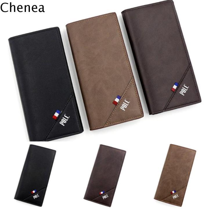 CHENEA กันน้ำกันน้ำได้ กระเป๋าสตางค์ใบยาวผู้ชาย พร้อมซิปรูด จุได้มาก ...