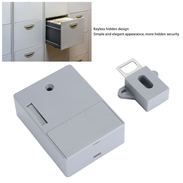 Electronic Cabinet Lock Anti Theft NFC Hidden Cabinet Lock Easy Card ...
