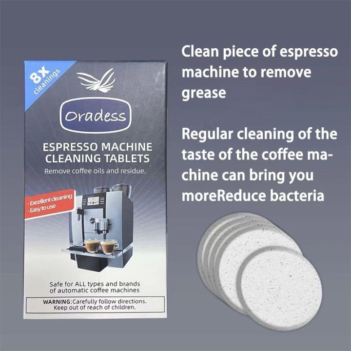 8pcs Coffee Machines Cleaning Effervescent Tablets Universal Descaling ...