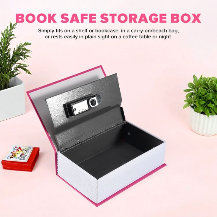 Dictionary Book Safe Storage Box, Hidden Safe with 3 Digital ...