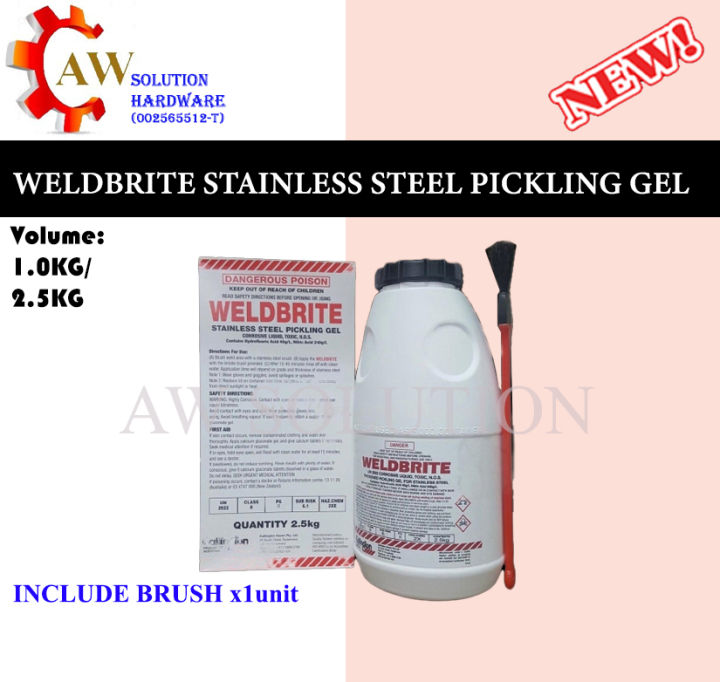 WELDBRITE STAINLESS STEEL PICKLING GEL (1.0KG/ 2.5KG) | Lazada