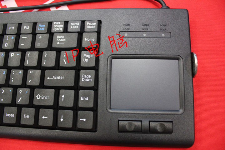 Haoyute dual-ring DX-87F touchpad keyboard integrated industrial keyboard server keyboard ...