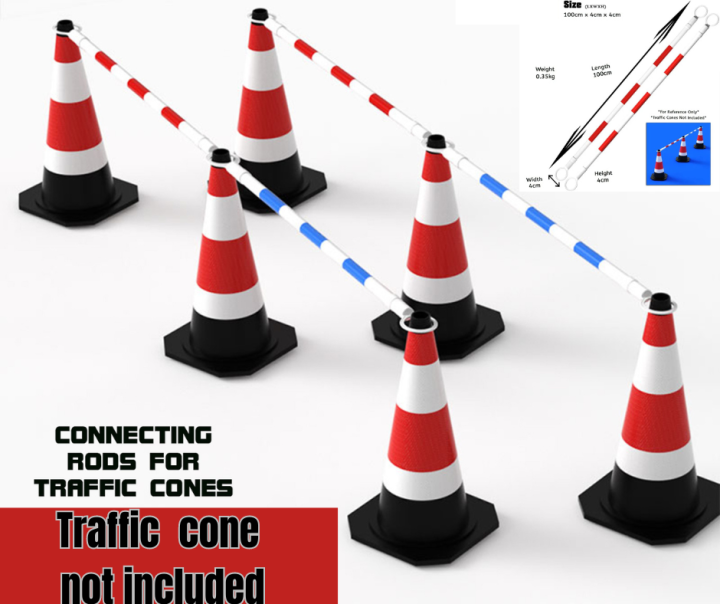 Retractable Cone Bar Traffic Cone Bar with Reflective Bands Traffic ...