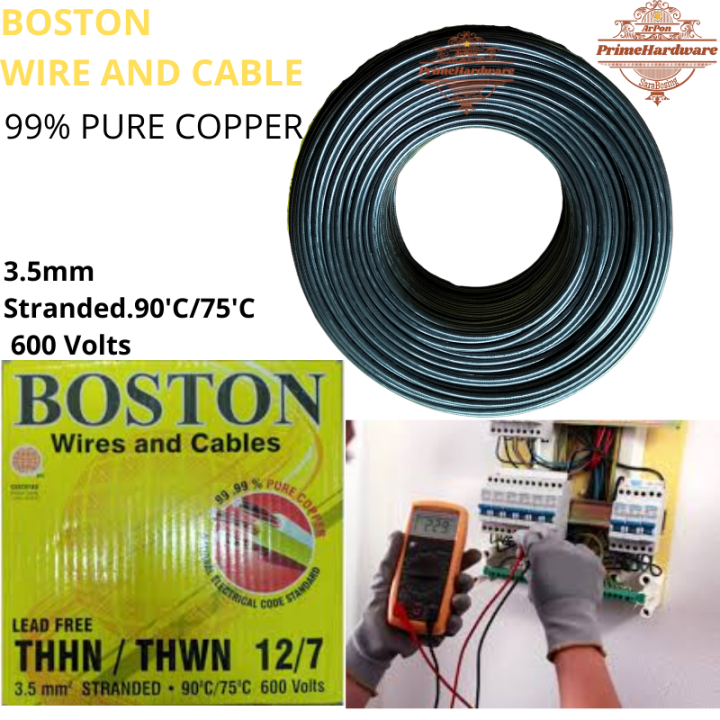 THHN / THWN Stranded # 12/7 3.5 mm Boston Wires and Cables BY PMJ COD ...