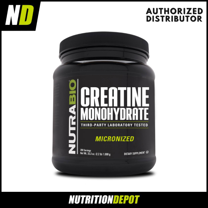Nutrabio – CREATINE MONOHYDRATE (60/200 Servings) UNFLAVORED | Lazada PH