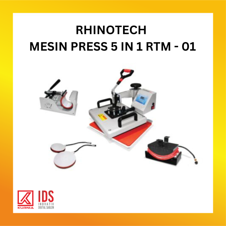 Rhinotec Mesin Press Sablon 5 In 1 (RTM - 01) | Lazada Indonesia