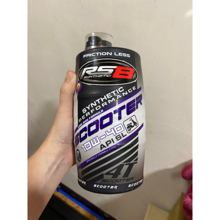 SCOOTER OIL RS8 SYNTHETIC PERFORMANCE 10w-40 1 LITER | Lazada PH