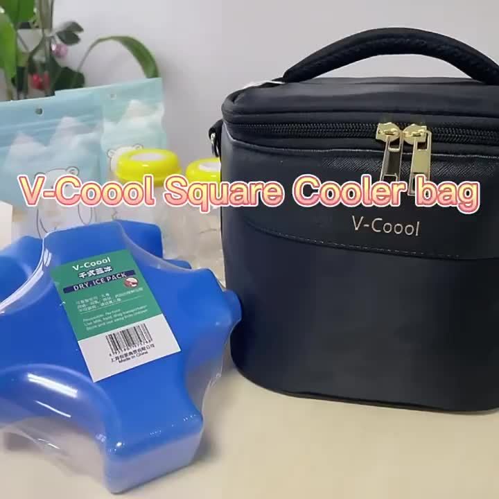 V-Coool New Single-Layer Four-Leaf Clover Square Ice Pack Breast milk preservation bag Portable ...