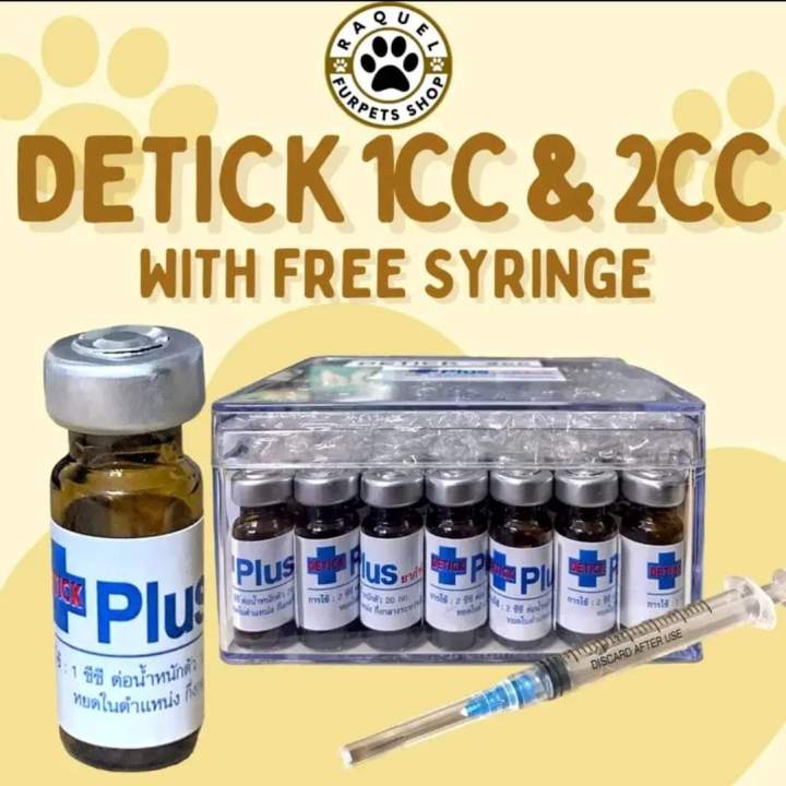 Detick 1cc and 2cc Anti-Tick and Fleas Spot on Solution | Lazada PH