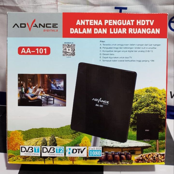 Antena Advance AA-101 Indoor Outdoor Digital Analog Dalam Luar Ruangan ...