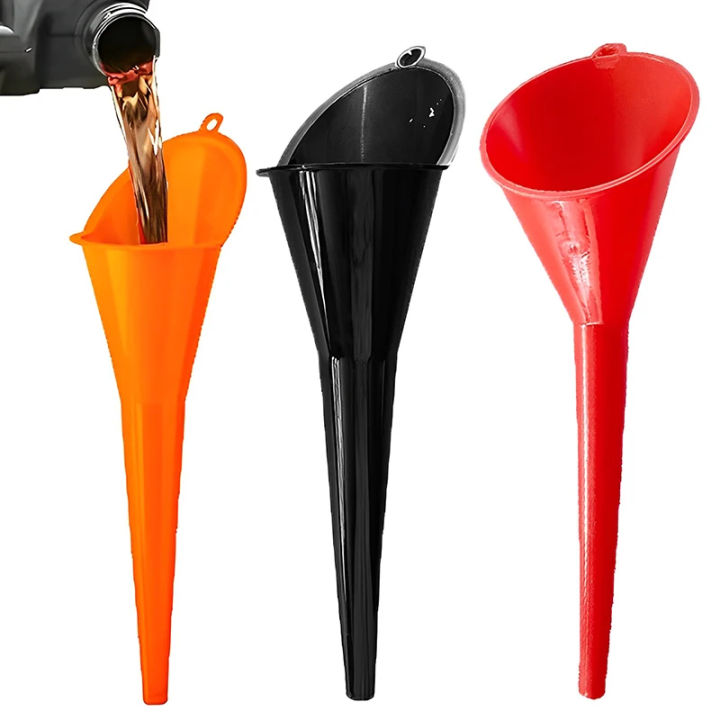 Car Refueling Longer Funnel Anti-splash Plastic Auto Long Mouth Oil ...