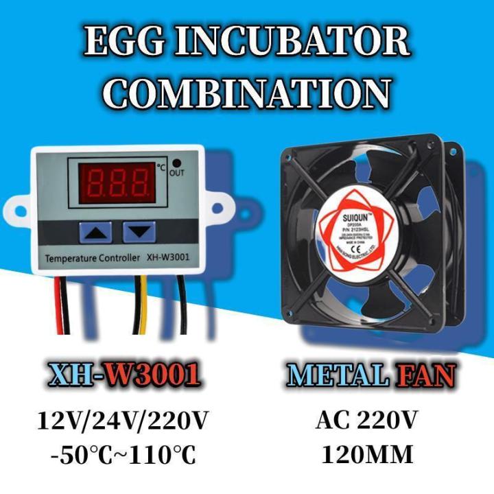 XH-W3001 Thermostat For Egg Incubator With Fan Digital encubator ...