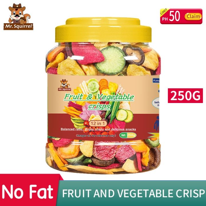 Mr.Squirrel Vegetable chips 14-in-1 1Can/1Pack Dried Fruits And ...