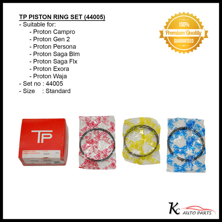 TP Piston Ring Set for Proton Campro /Gen 2 /Persona /Blm /Flx /Exora ...
