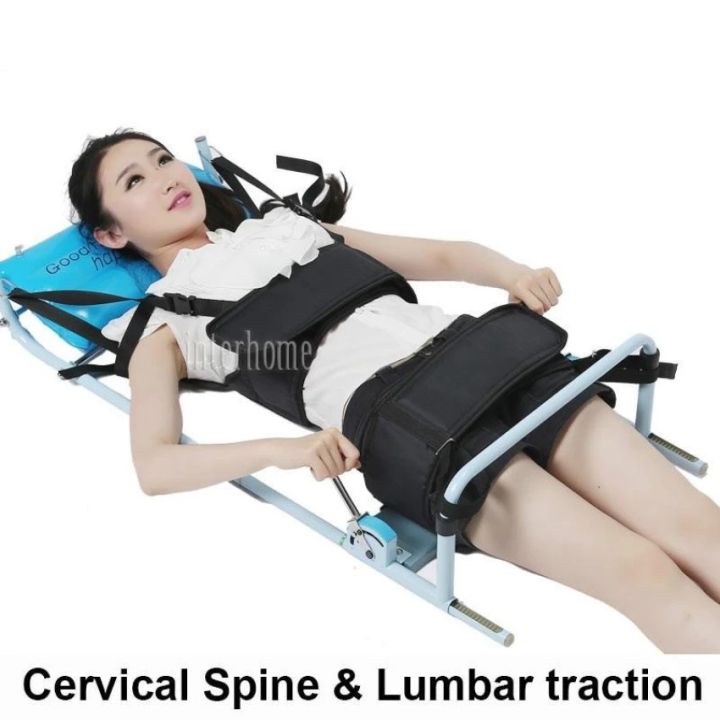 Cervical Spine Lumbar Spine Traction Bed Therapy Stretching Device ...