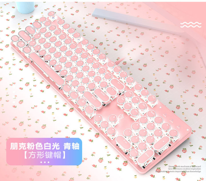 Original Mechanical Gaming Keyboard Blue Switch Wired 104keys Anti ...