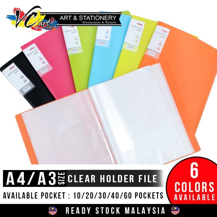 VC Art A4 Clear Holder Management File (Thick Cover 3c inner) Folder ...