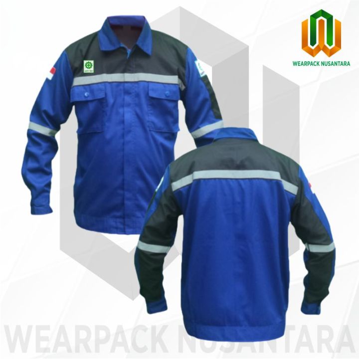 Baju Wearpack Safety Kemeja Kerja Pakaian Kerja Lapangan Proyek APD K3 ...