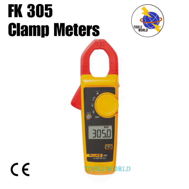FLUKE 305 Clamp Meter Ready Stock Original - 1 Year Warranty | Lazada